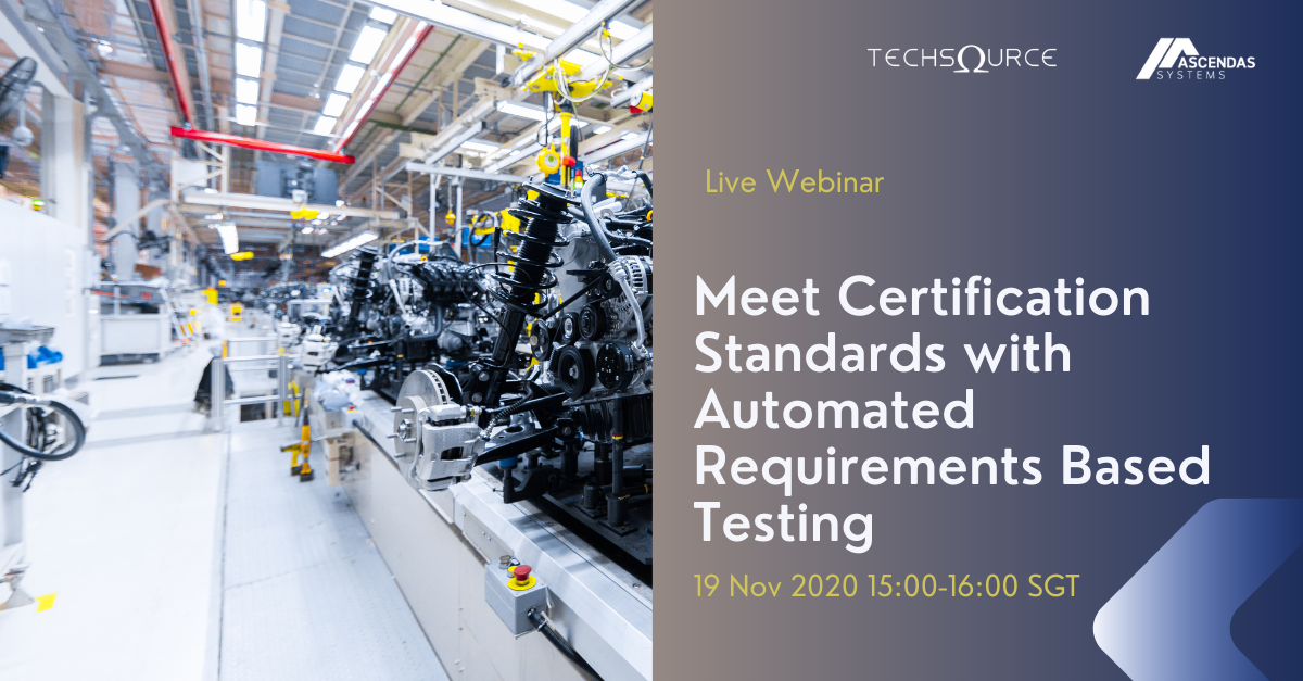 Webinar Meet Certification Standards With Automated Requirements Based Testing
